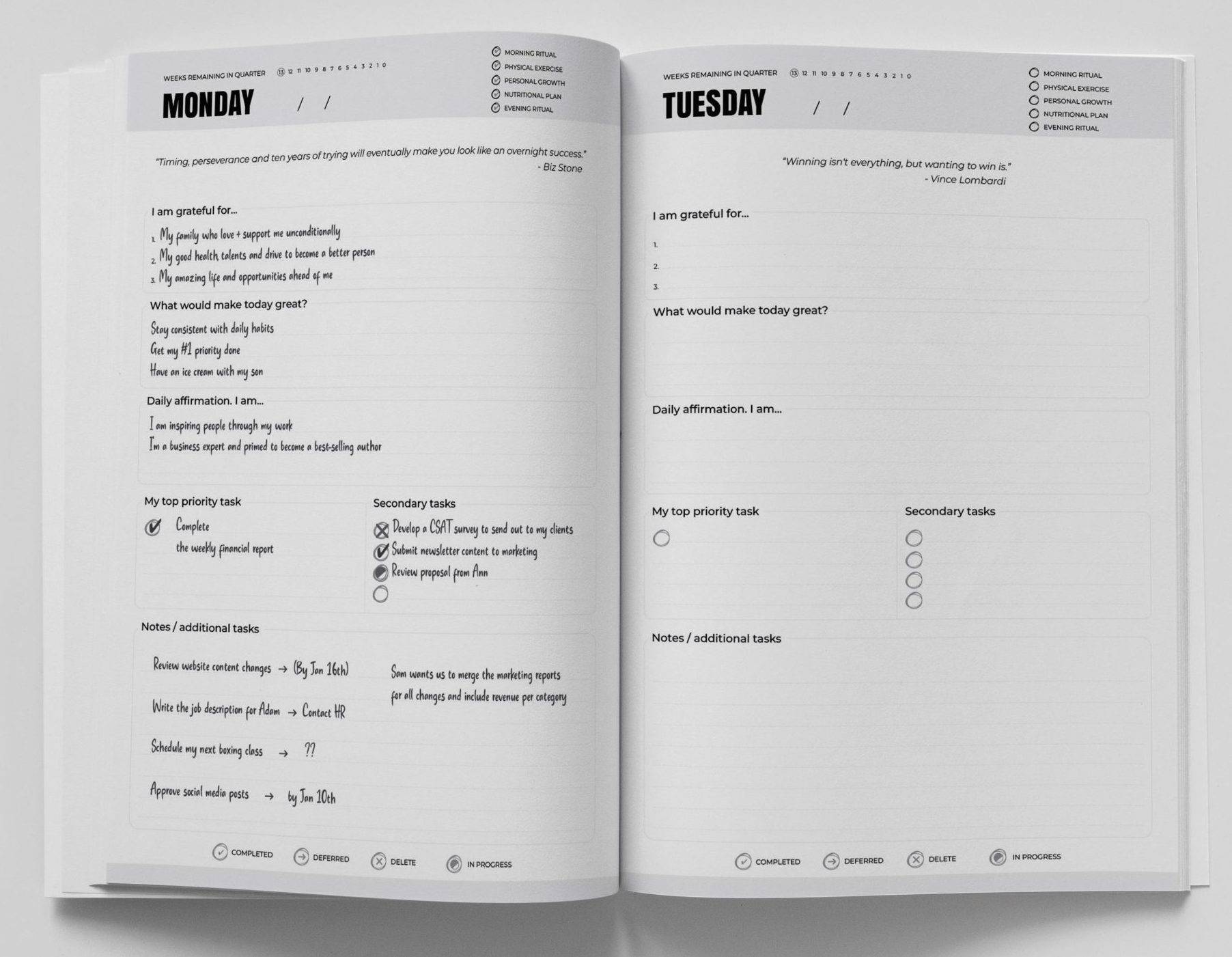 Goals, Grit & Greatness Planner – Gary Garth